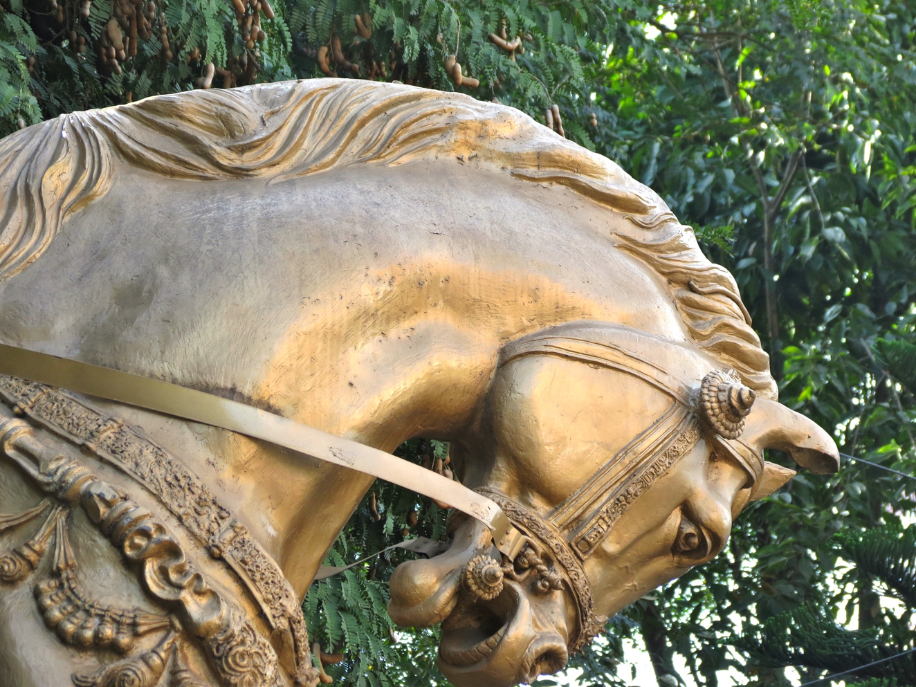 Equestrian statue of Basava in Bangalore, Karnataka India