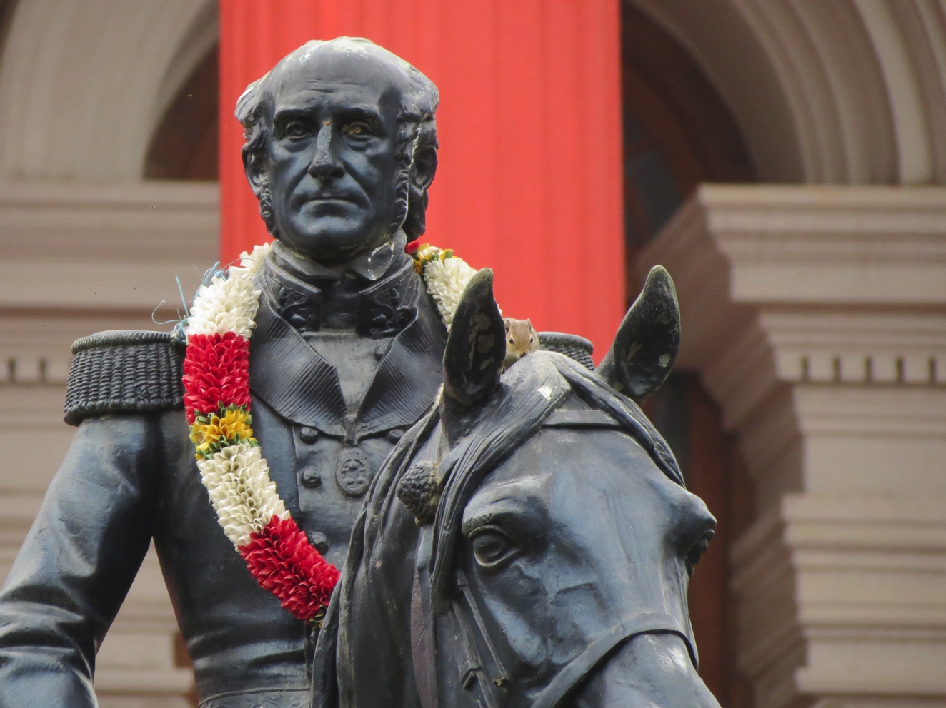 Equestrian statue of Mark Cubbon in Bangalore, Karnataka India