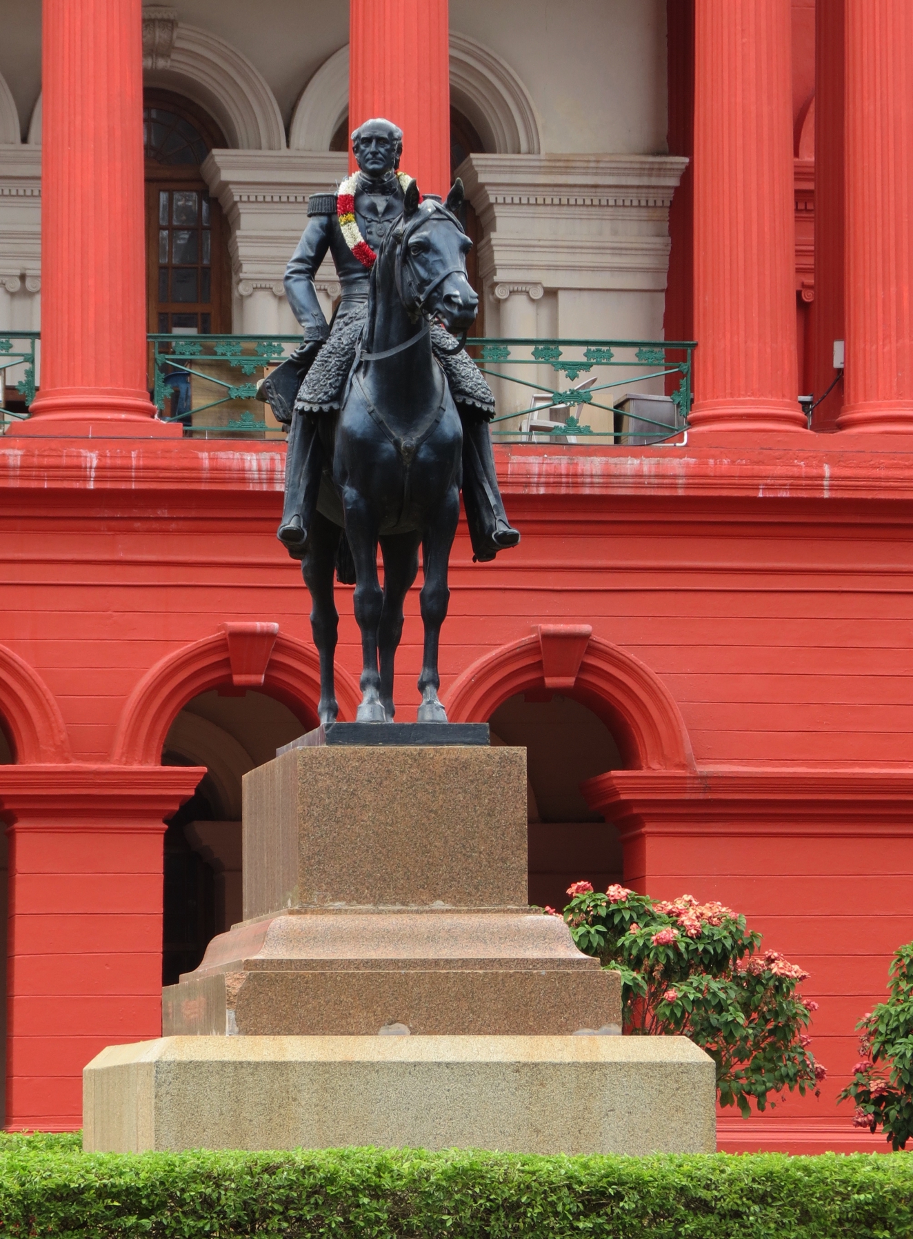 Equestrian statue of Mark Cubbon in Bangalore, Karnataka India