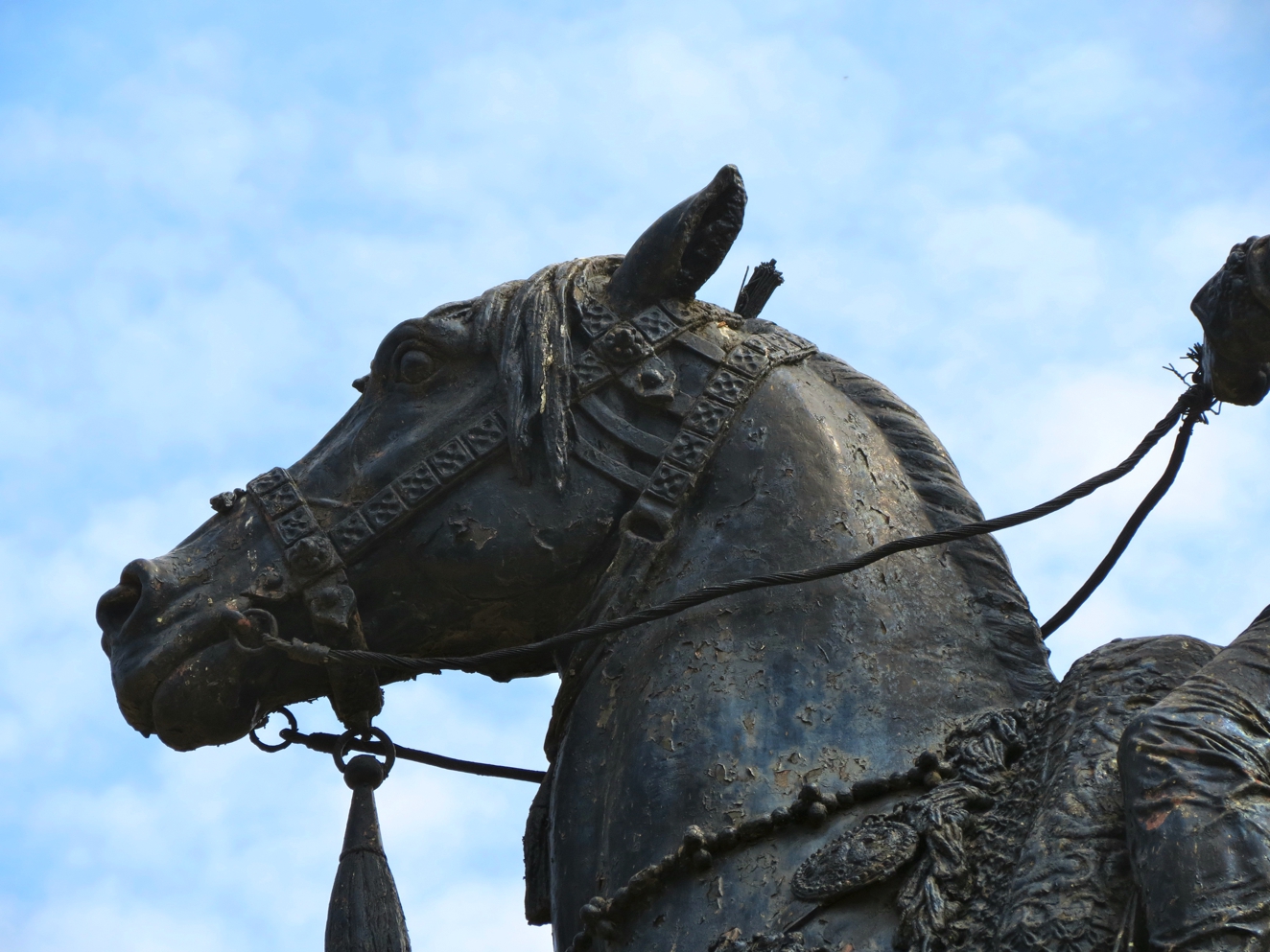 Equestrian statue of Jayachamaraja Wodeyar in Bangalore, Karnataka India