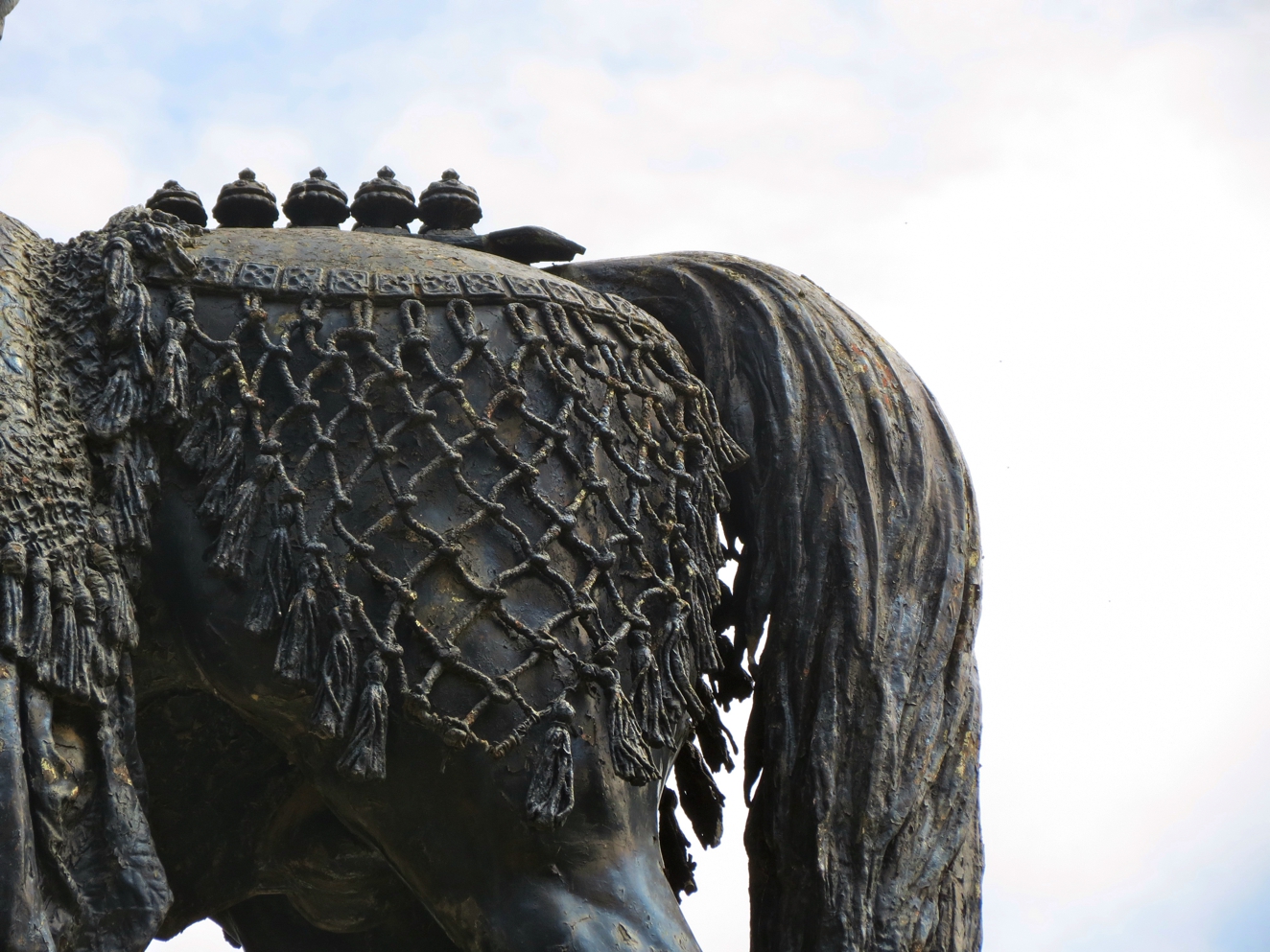 Equestrian statue of Jayachamaraja Wodeyar in Bangalore, Karnataka India