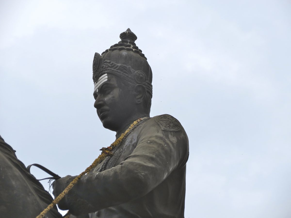 Equestrian statue of Basava in Belgaum, Karnataka India