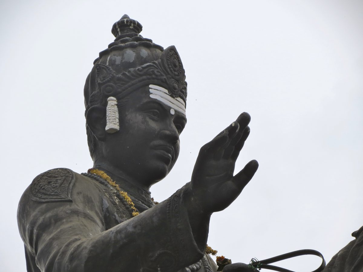 Equestrian statue of Basava in Belgaum, Karnataka India