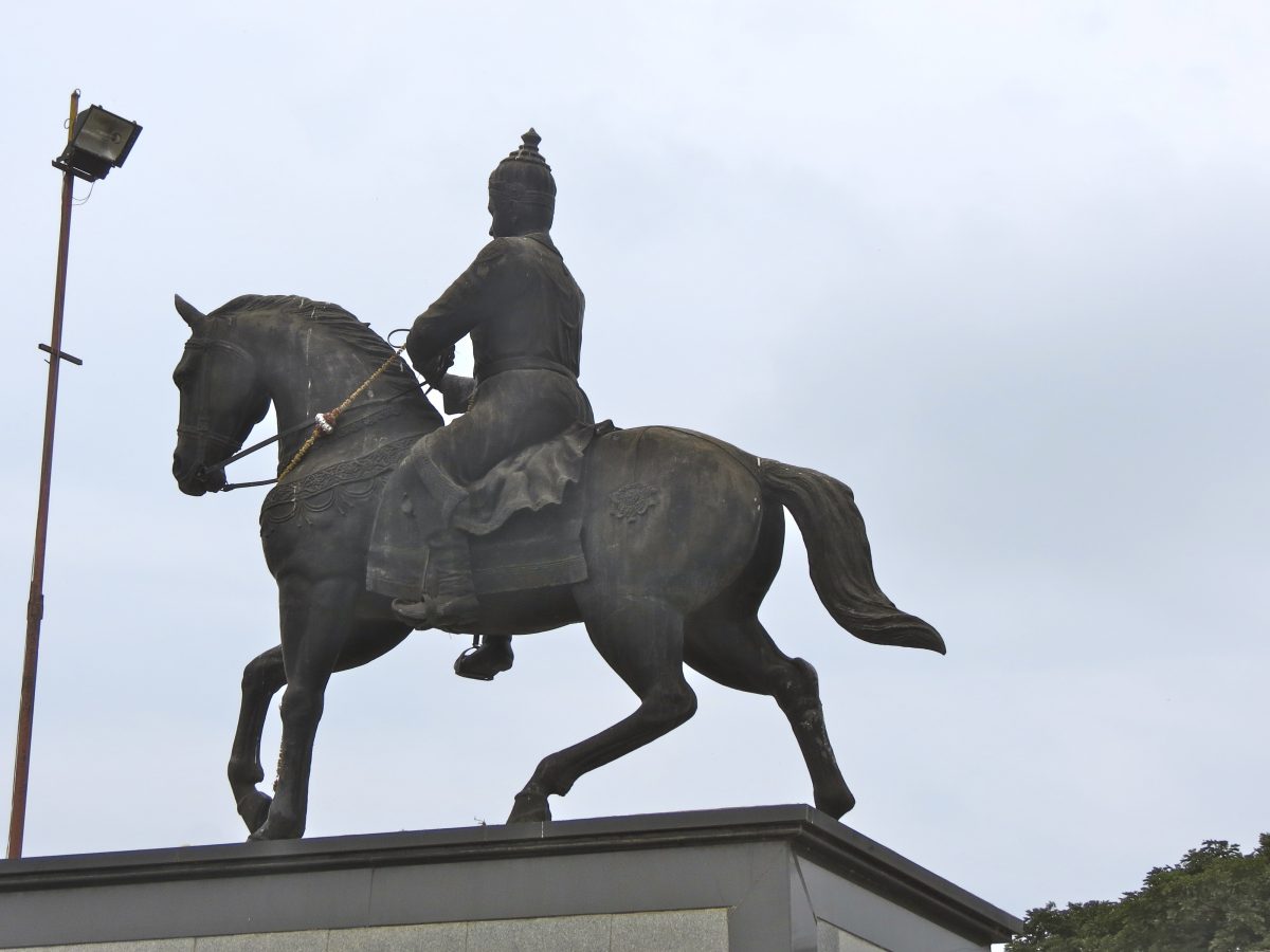 Equestrian statue of Basava in Belgaum, Karnataka India
