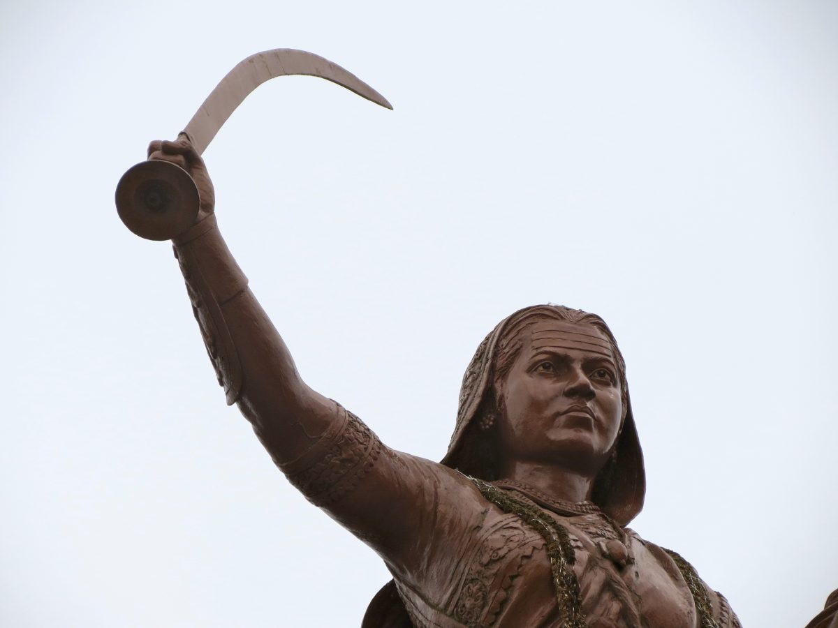 Equestrian statue of Chennamma in Kittur, Karnataka India