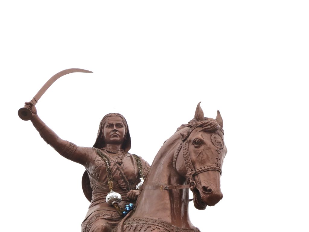 Equestrian statue of Chennamma in Kittur, Karnataka India