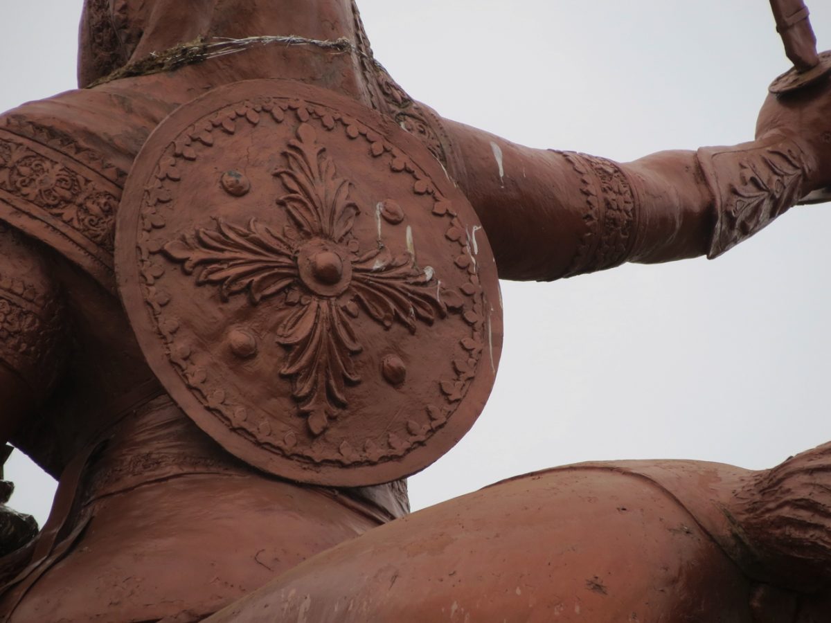 Equestrian statue of Chennamma in Kittur, Karnataka India