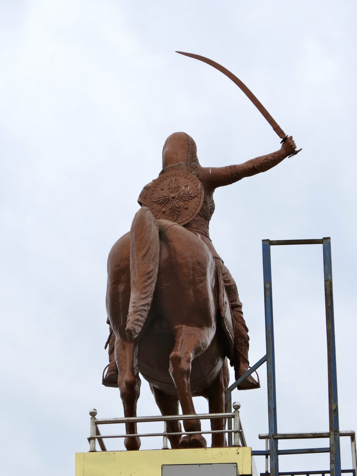 Equestrian statue of Chennamma in Kittur, Karnataka India