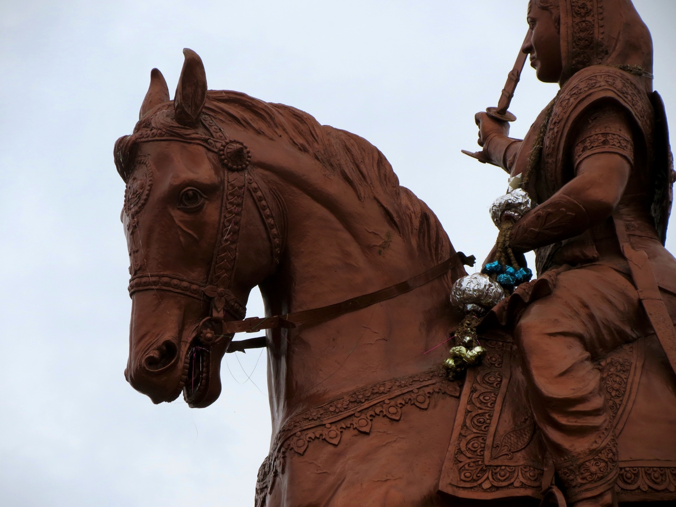Equestrian statue of Chennamma in Kittur, Karnataka India