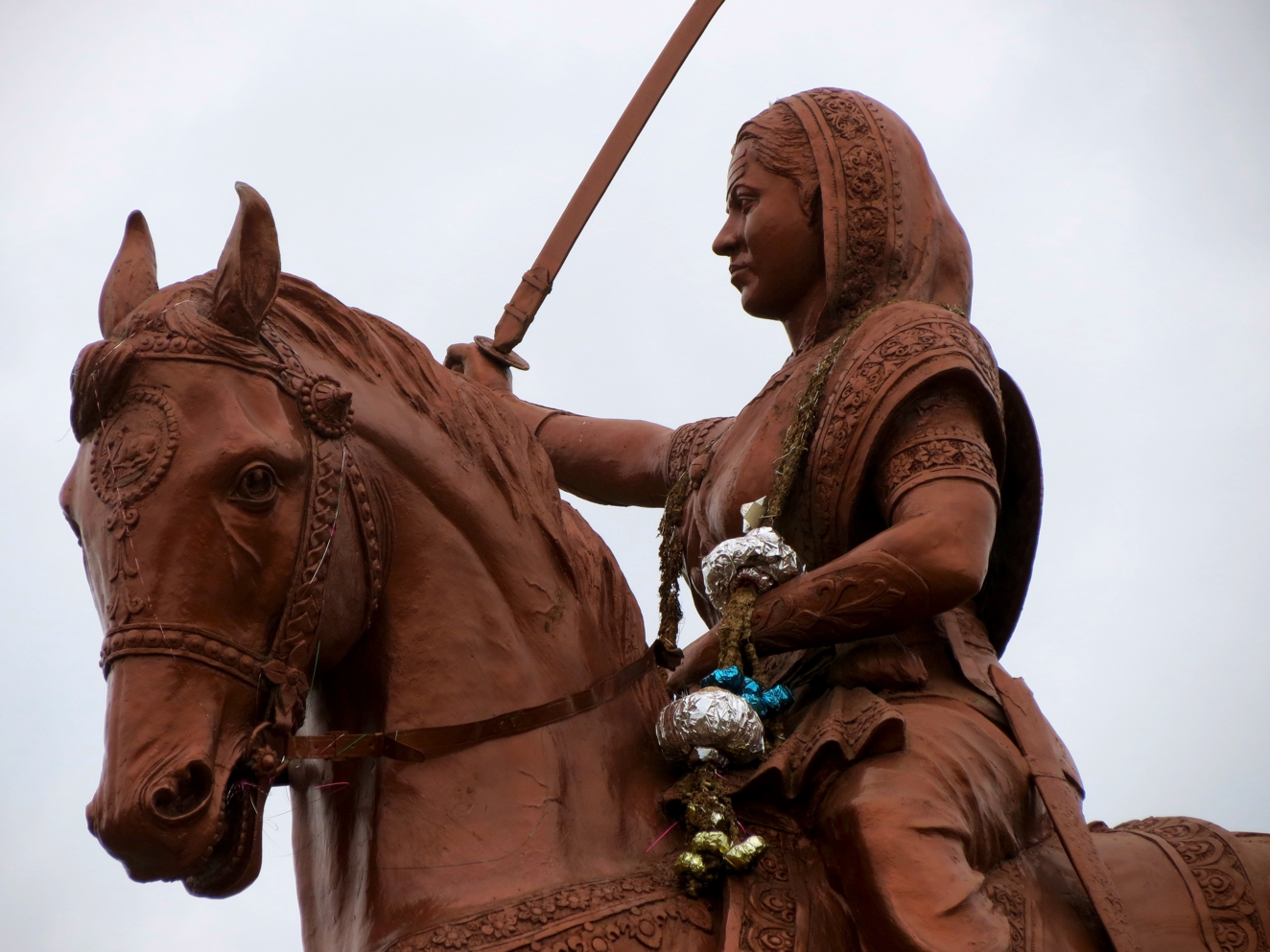 Equestrian statue of Chennamma in Kittur, Karnataka India
