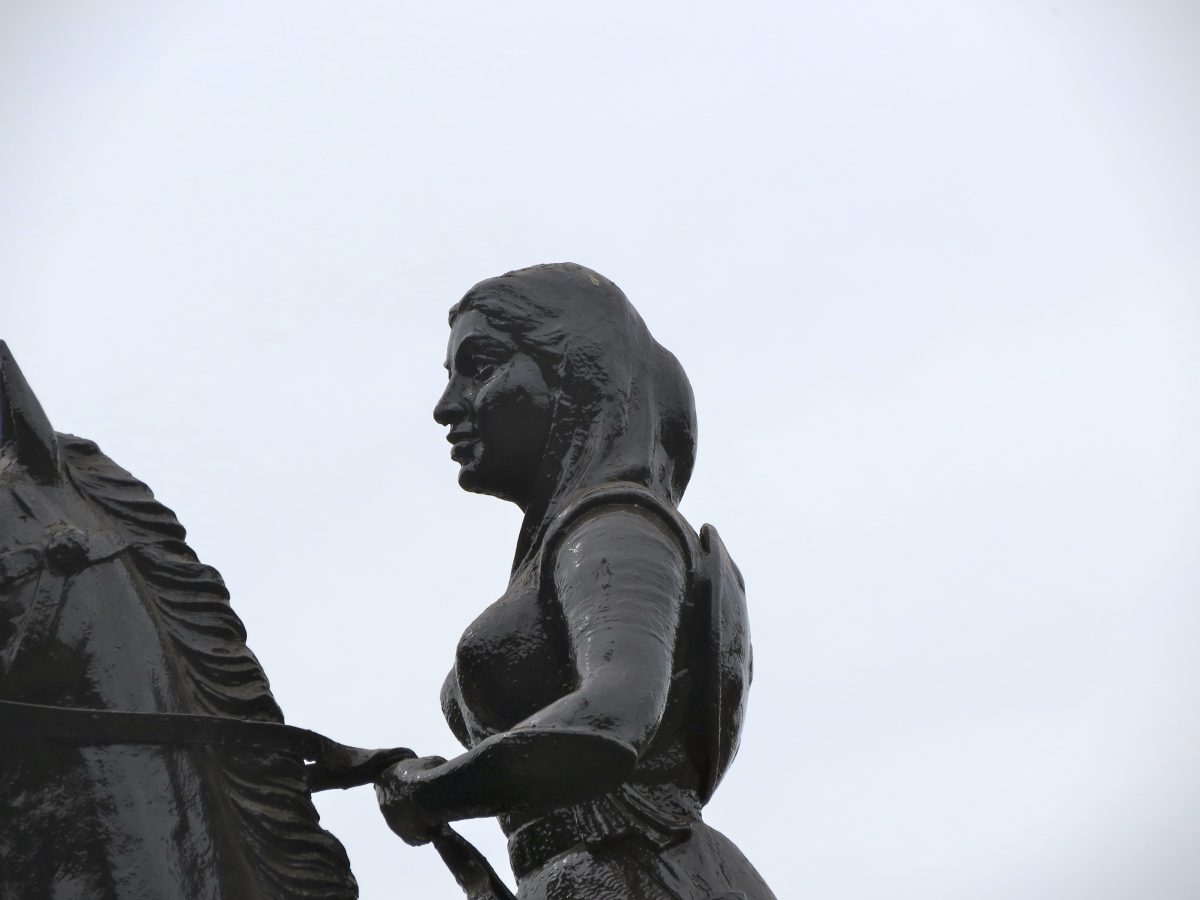 Equestrian statue of Chennamma in Belgaum, Karnataka India