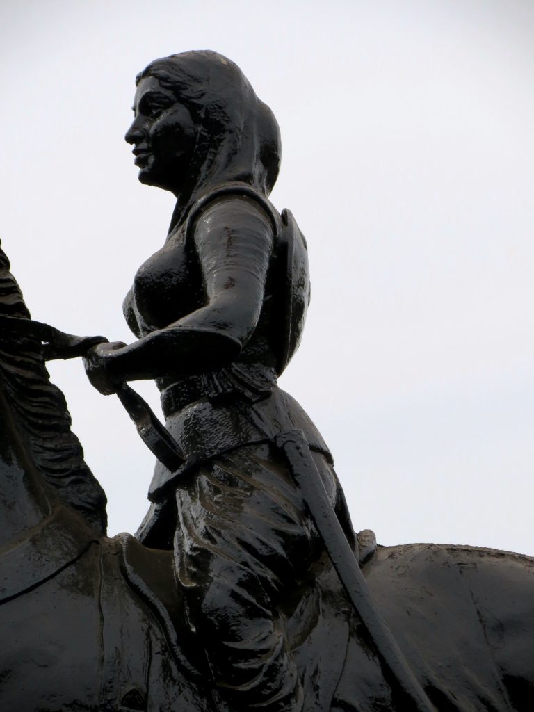 Equestrian statue of Chennamma in Belgaum, Karnataka India