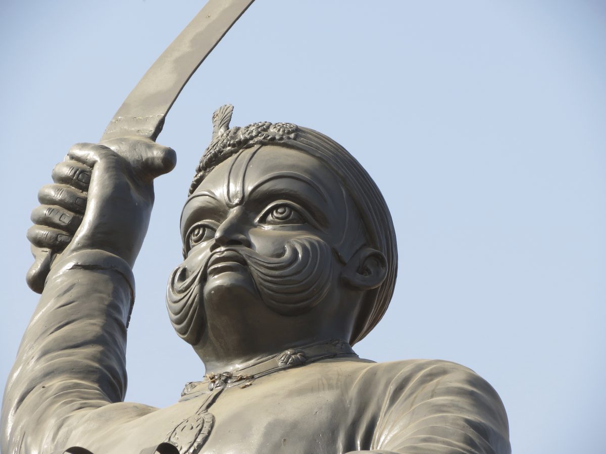 Equestrian statue of Suraj Mal in Bharatpur, Rajasthan India