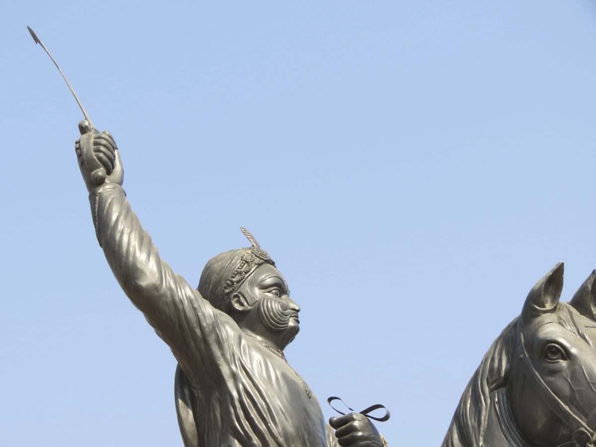 Equestrian statue of Suraj Mal in Bharatpur, Rajasthan India
