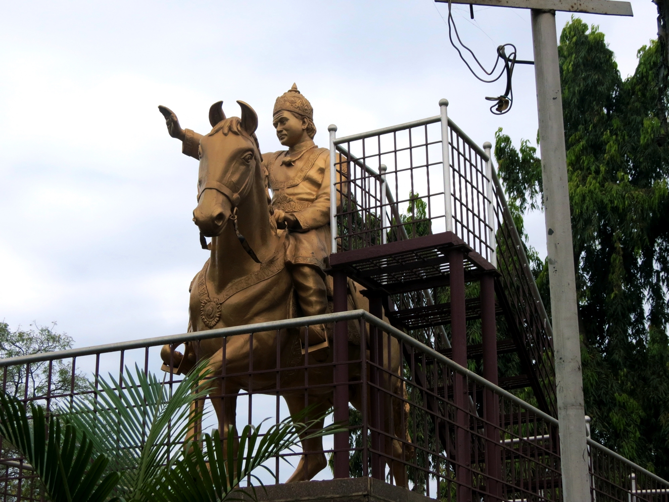 Equestrian statue of Basava in Hubli, Karnataka India