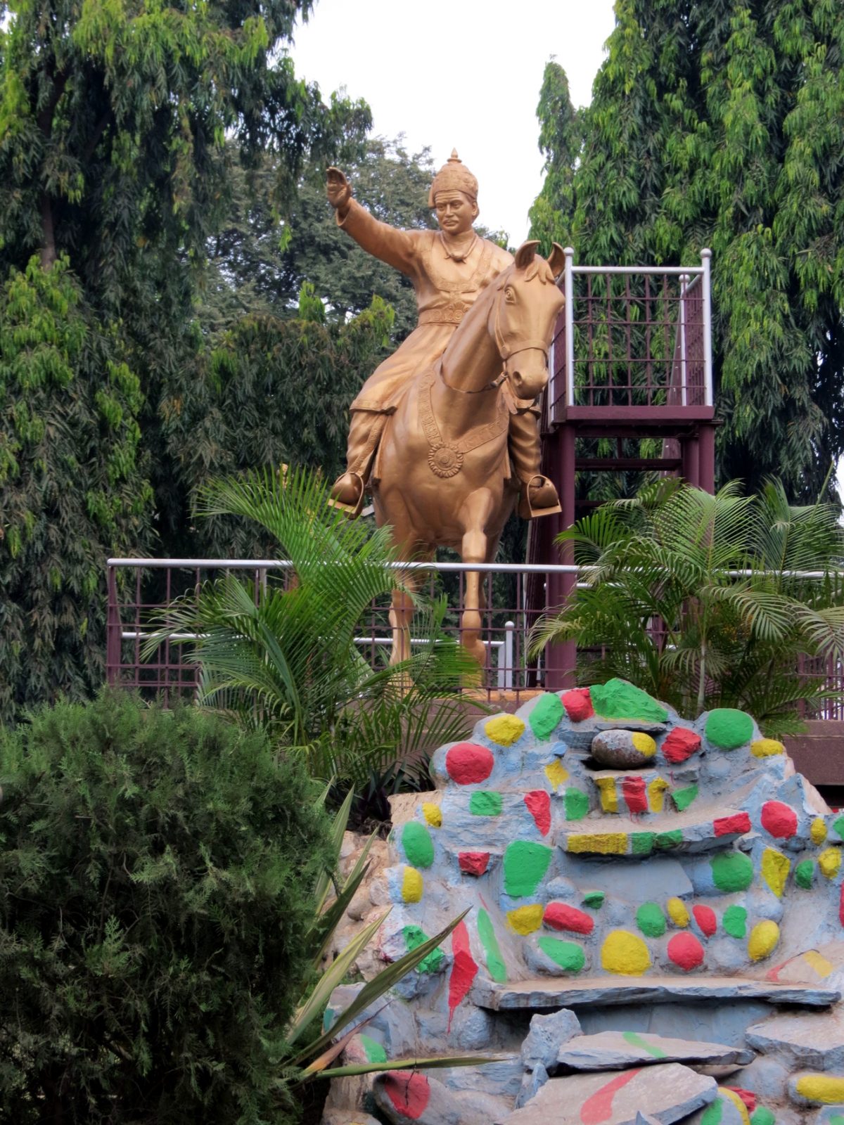 Equestrian statue of Basava in Hubli, Karnataka India