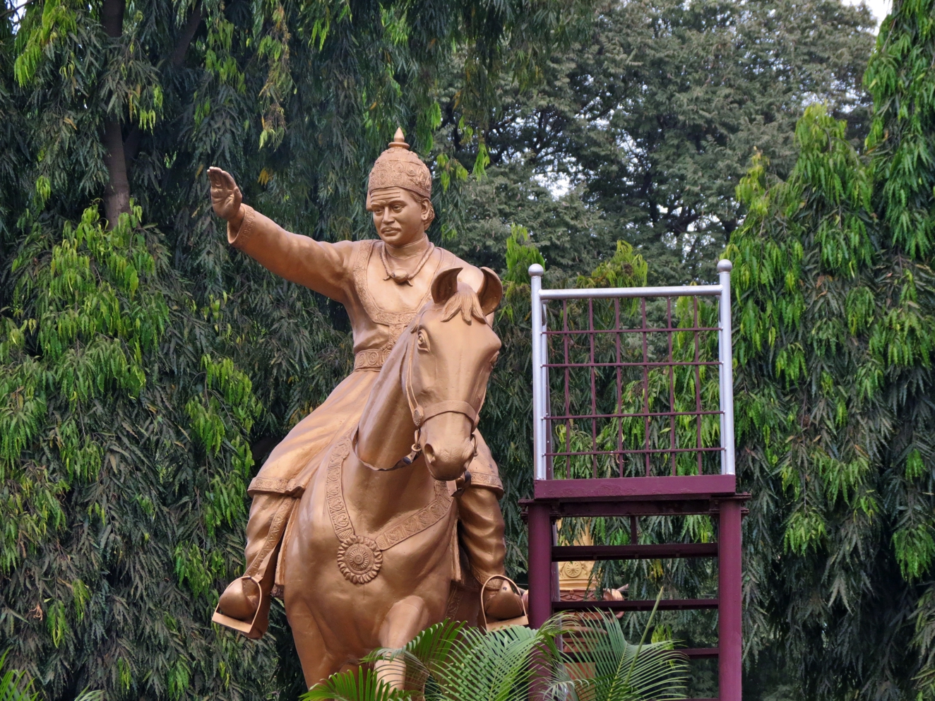 Equestrian statue of Basava in Hubli, Karnataka India