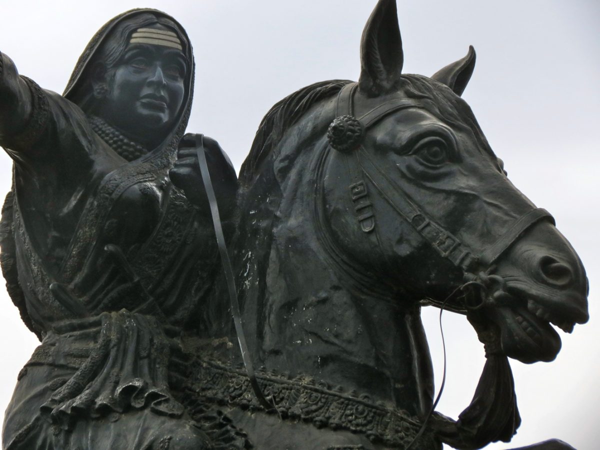 Equestrian statue of Chennamma in Hubli, Karnataka India