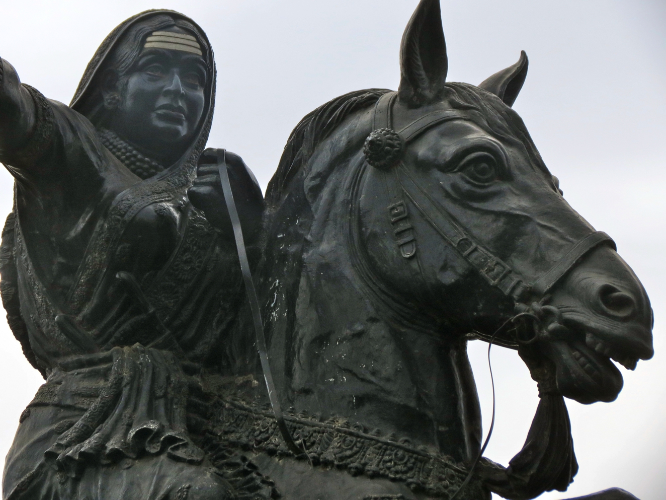 Equestrian statue of Chennamma in Hubli, Karnataka India