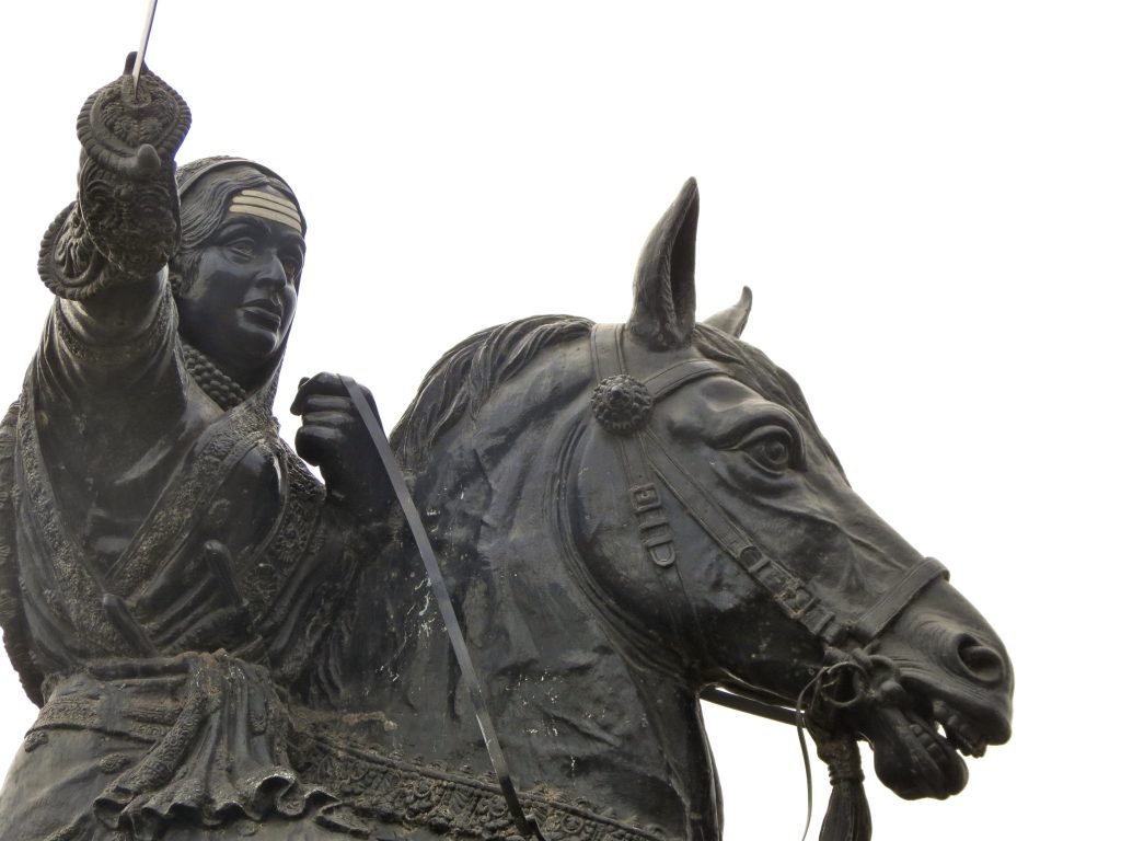 Equestrian statue of Chennamma in Hubli, Karnataka India