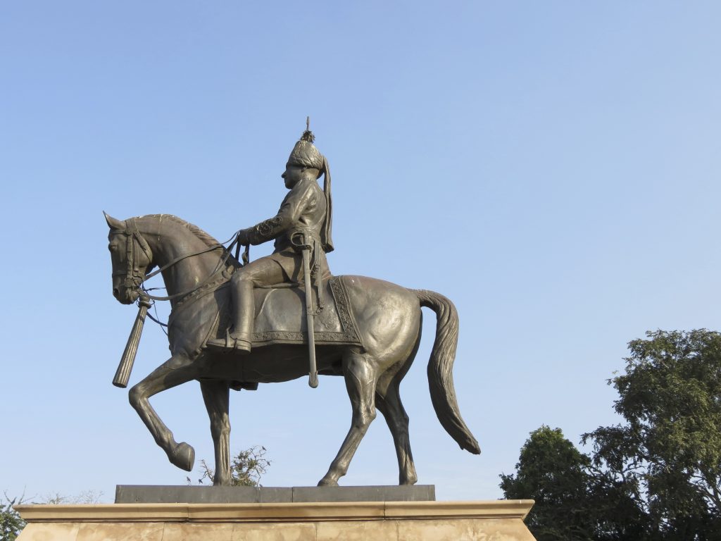 Equestrian statue of Man Singh II in Jaipur, Rajasthan India