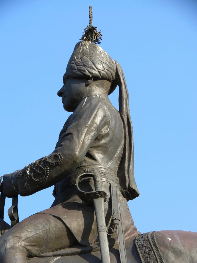 Equestrian statue of Man Singh II in Jaipur, Rajasthan India