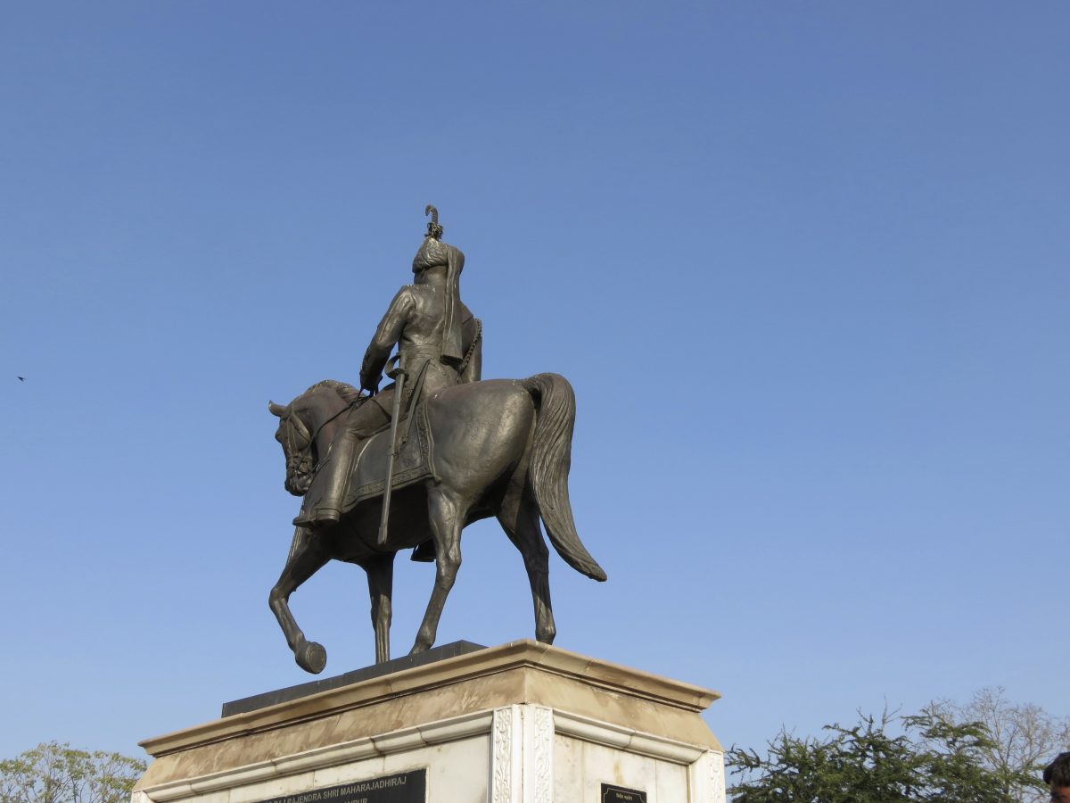Equestrian statue of Man Singh II in Jaipur, Rajasthan India