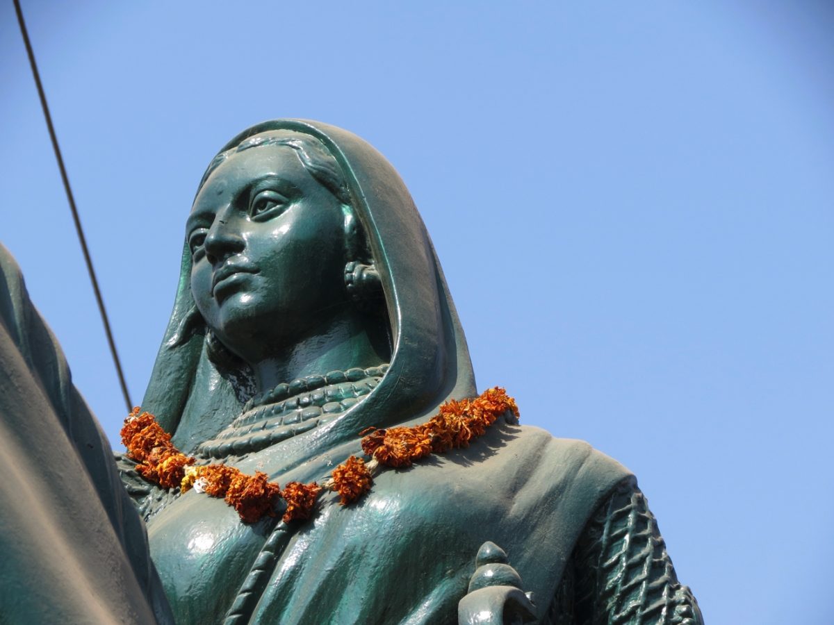 Equestrian statue of Rani of Jhansi Lakshmibai in Jhansi, Uttar Pradesh ...