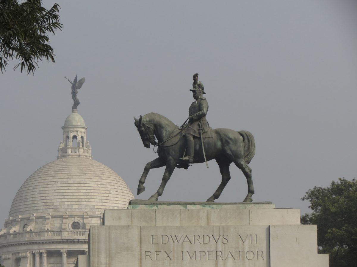 Equestrian statue of Edward VII in Kolkata, West Bengal India
