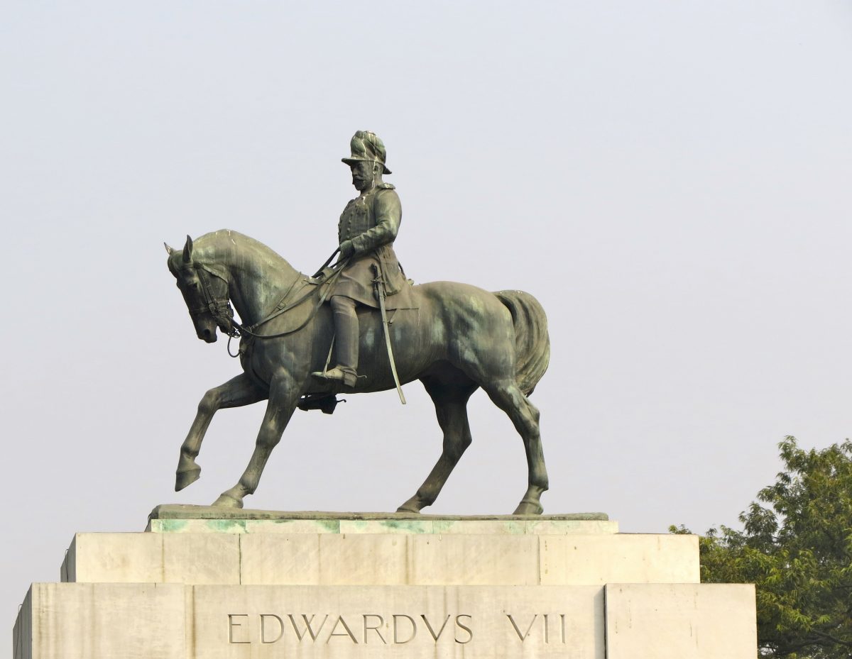 Equestrian statue of Edward VII in Kolkata, West Bengal India