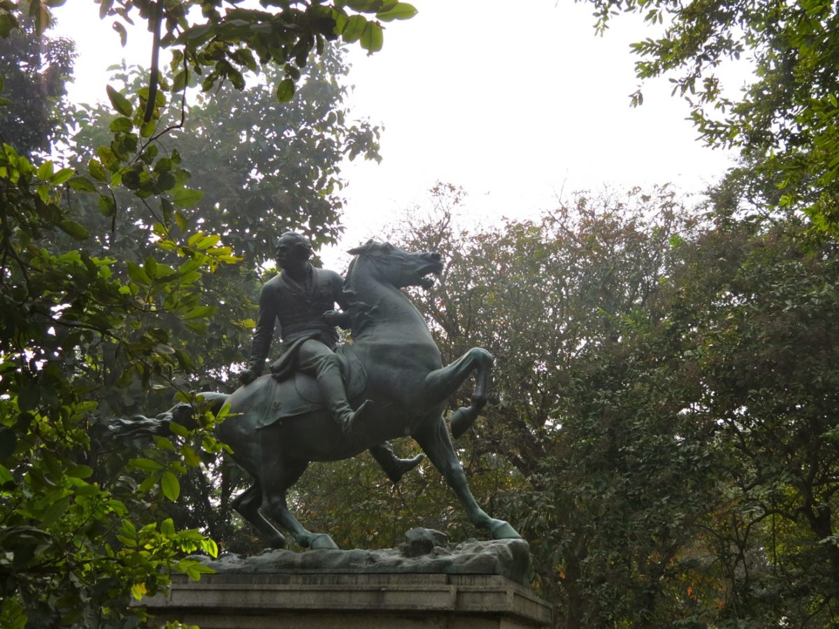 Equestrian statue of James Outram in Kolkata, West Bengal India