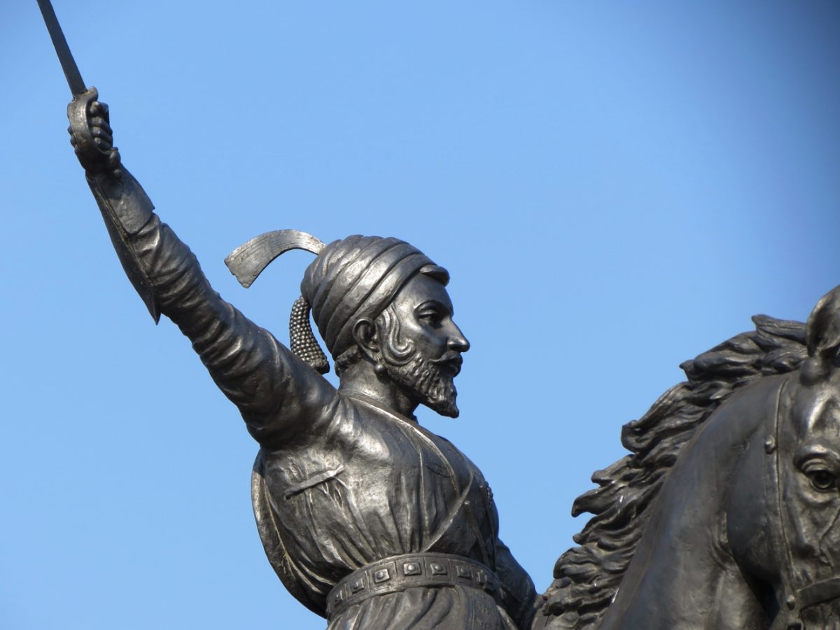 Equestrian statue of Shivaji Bhonsle in Mahalabeshwar India