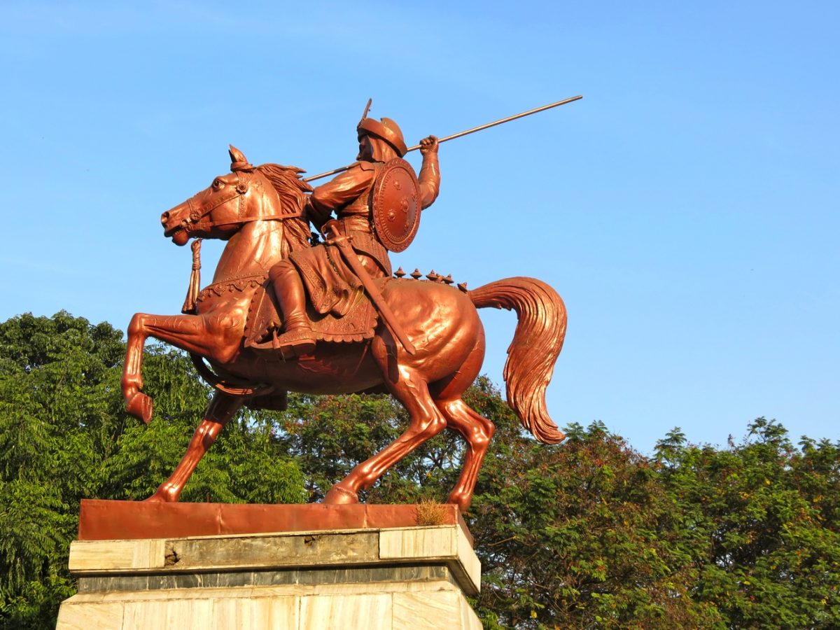 Equestrian statue of Baji Rao I in Pune, Maharashtra India