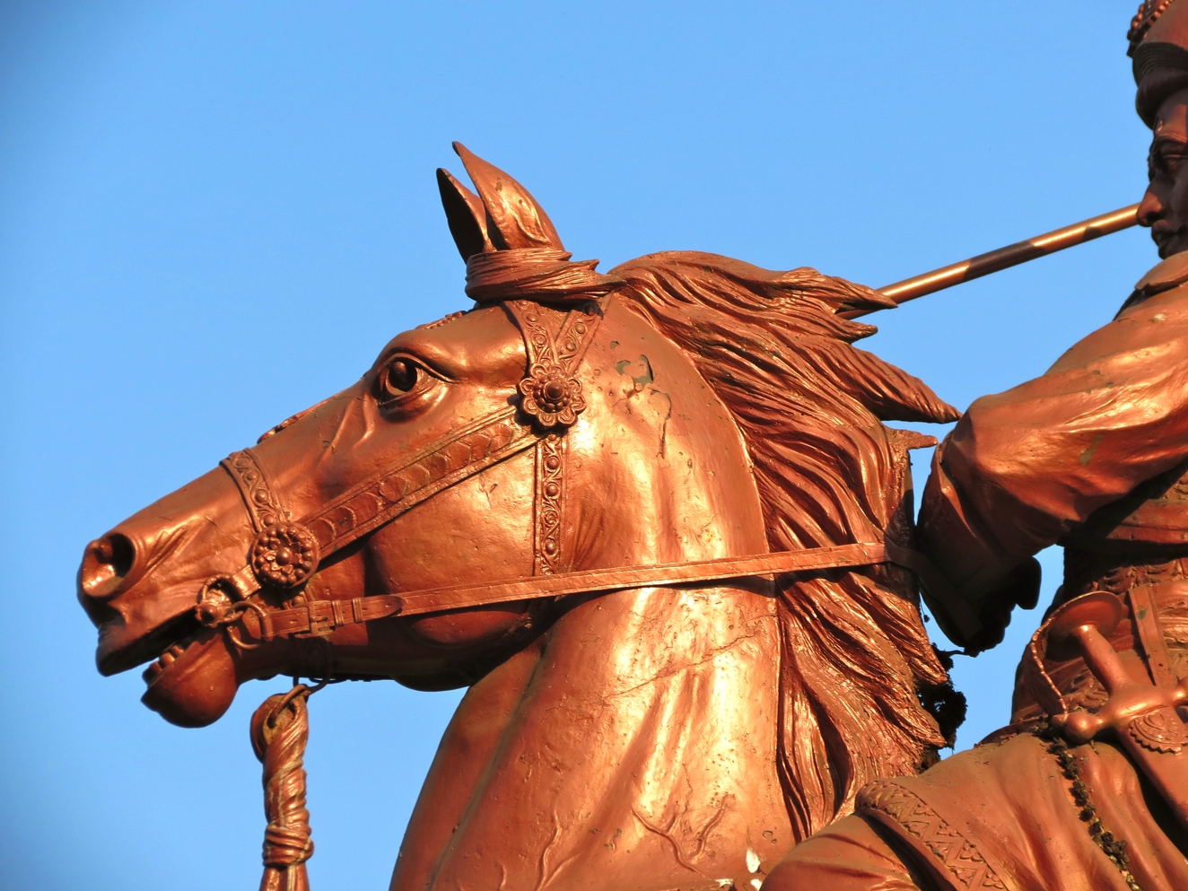 Equestrian statue of Baji Rao I in Pune, Maharashtra India
