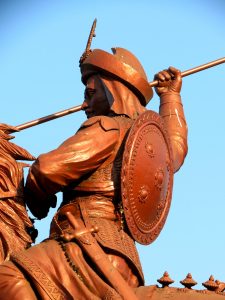 Equestrian statue of Baji Rao I in Pune, Maharashtra India