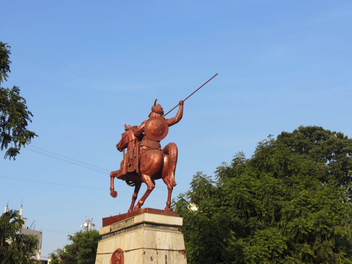 Equestrian statue of Baji Rao I in Pune, Maharashtra India