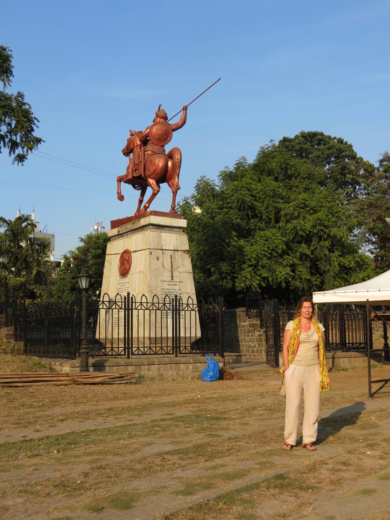 Equestrian statue of Baji Rao I in Pune, Maharashtra India