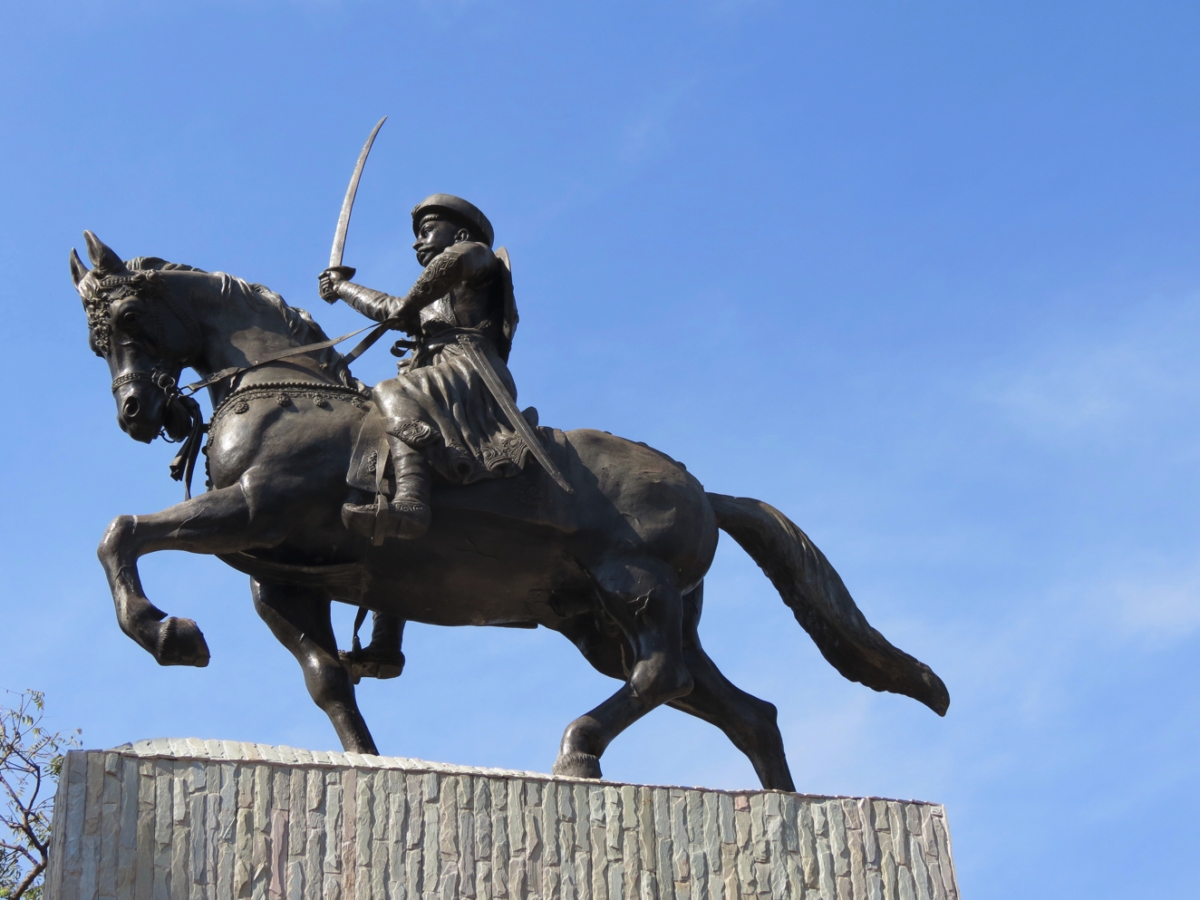 Equestrian statue of Chimnaji Appa in Vasai, Maharashtra India