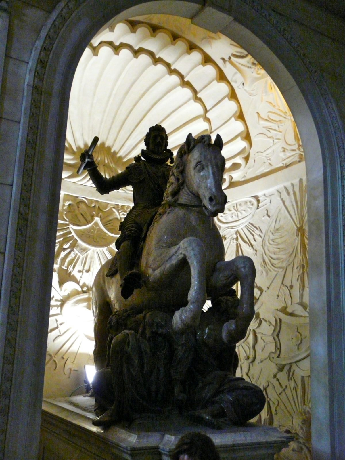 Equestrian statue of Vittorio Amedeo I in Turin Italy