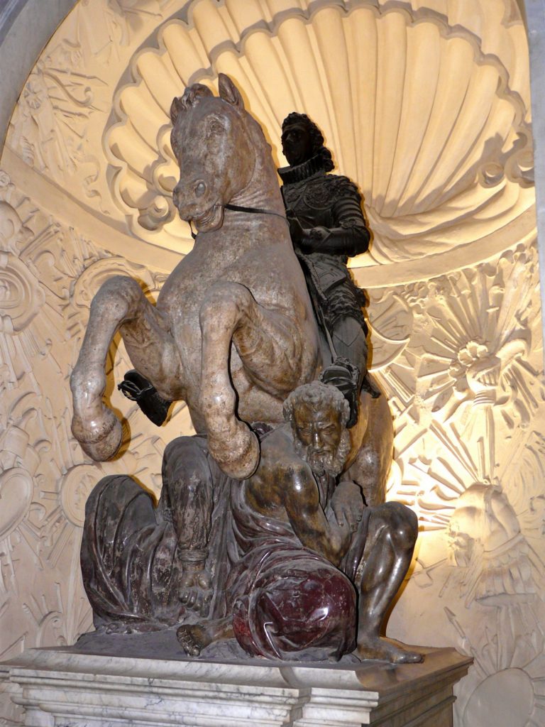 Equestrian statue of Vittorio Amedeo I in Turin Italy