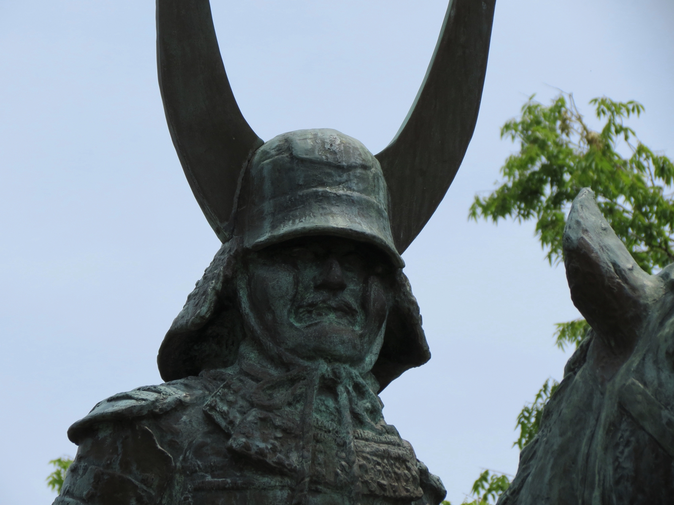 Equestrian statue of Ii Naomasa in Hikone Japan