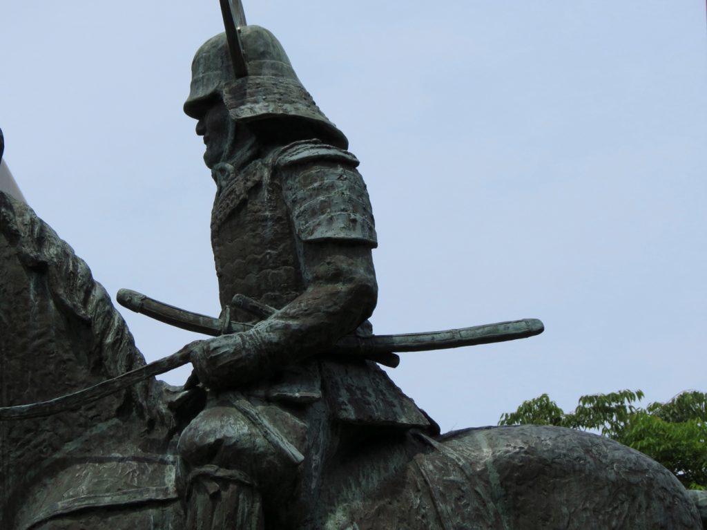 Equestrian statue of Ii Naomasa in Hikone Japan