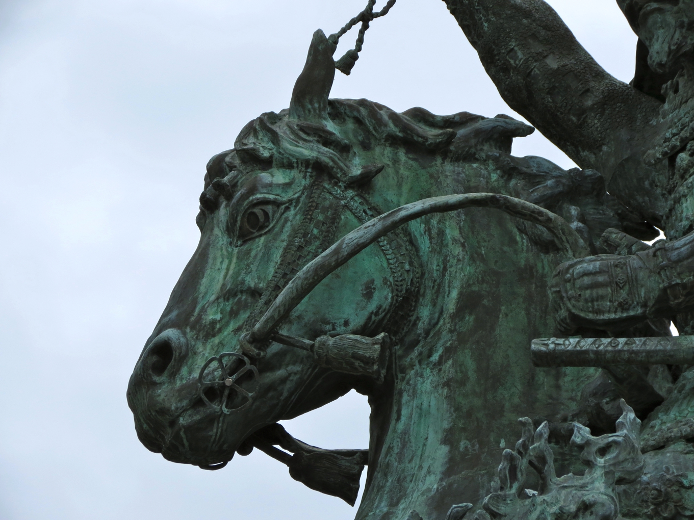 Equestrian statue of Hojó Soun in Odawara Japan