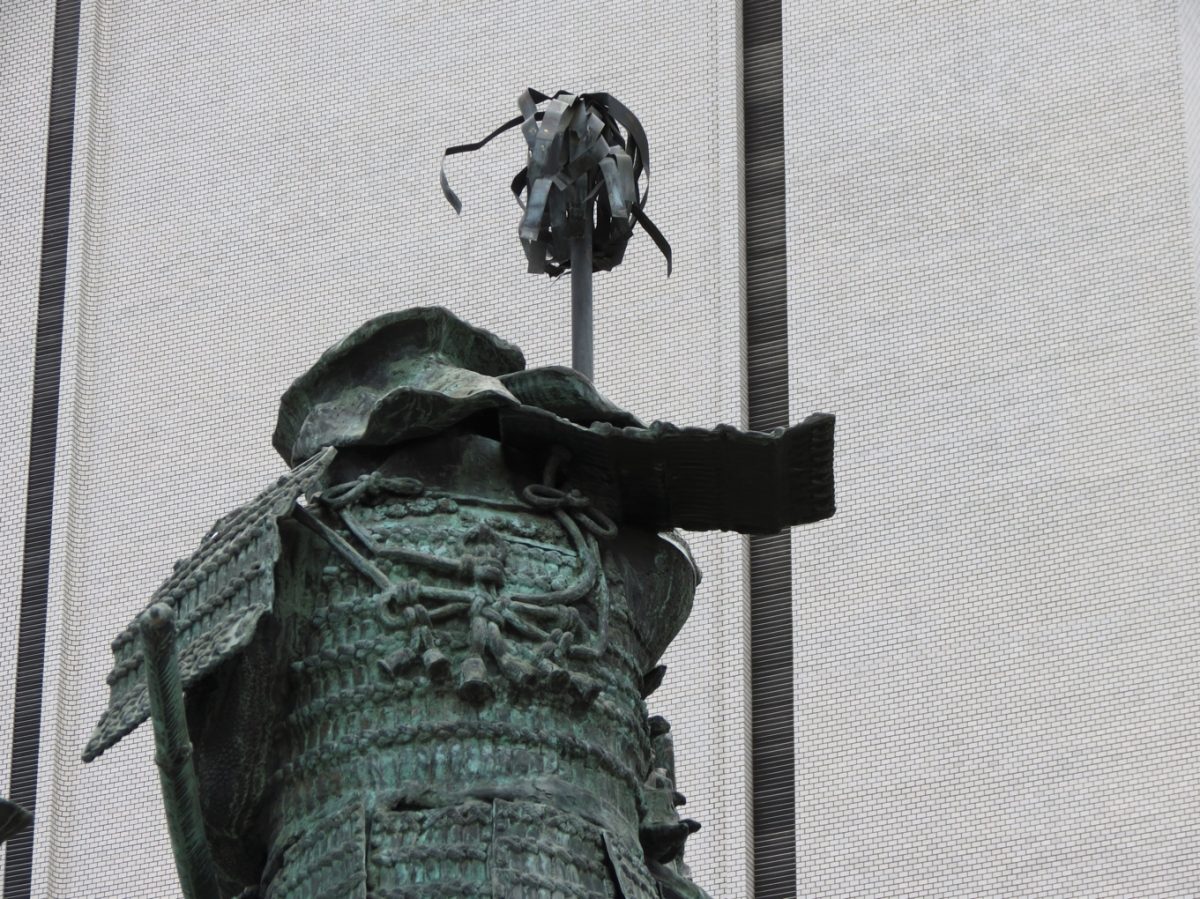 Equestrian statue of Hojó Soun in Odawara Japan