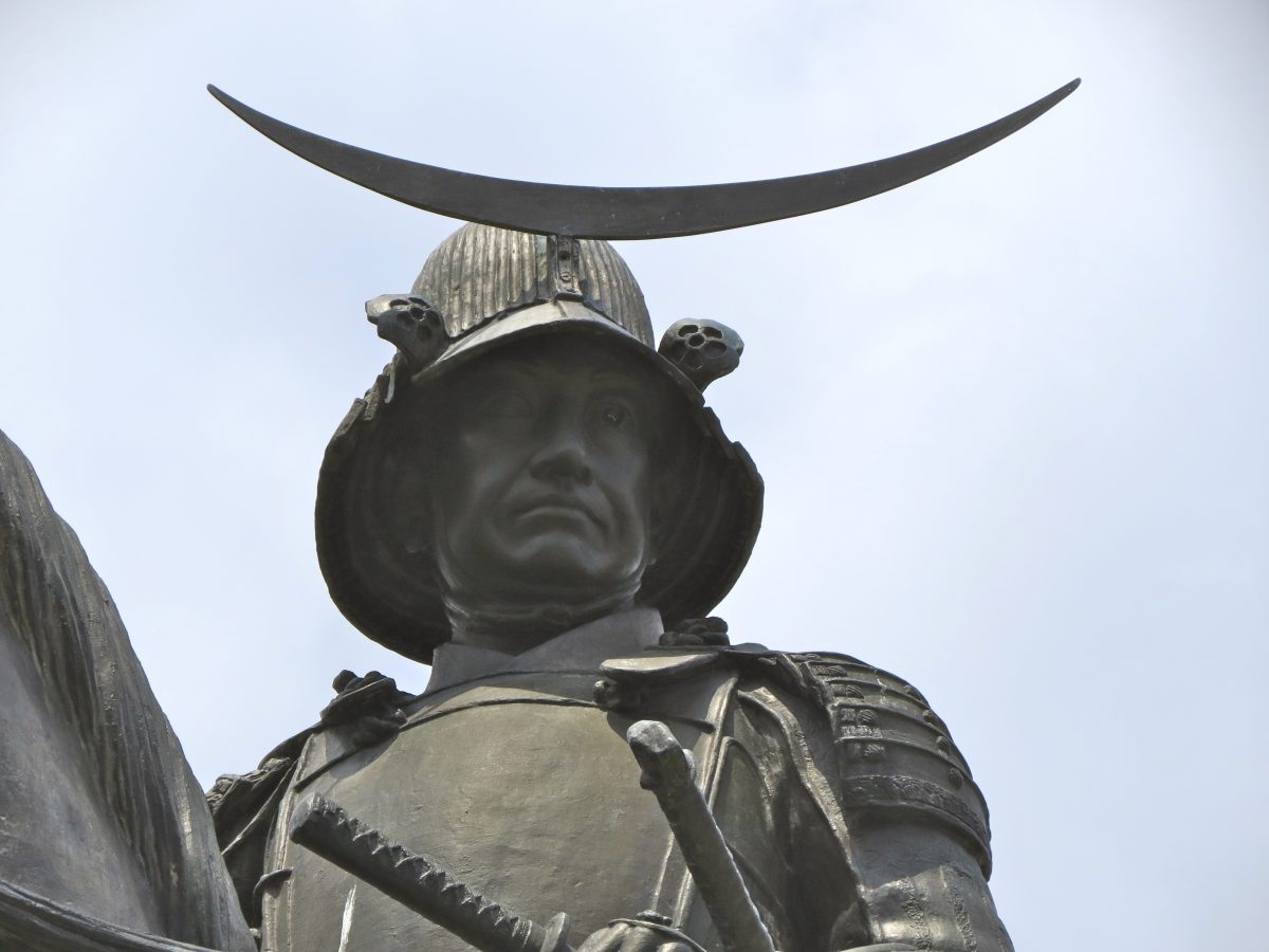 Equestrian statue of Date Masamune in Sendai Japan
