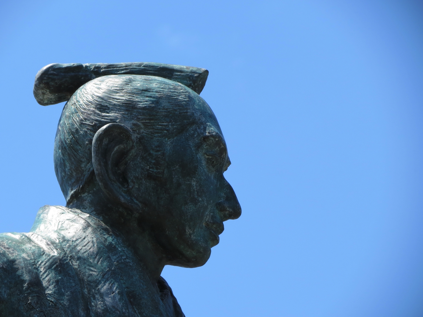 Equestrian statue of Tokugawa Yoshimune in Wakayama Japan