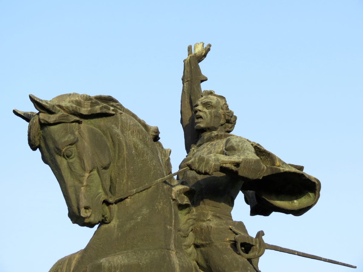 Equestrian statue of Alexander Suvorov in Tiraspol Moldova