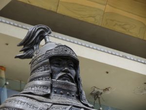 Equestrian statue of Mukhulai (Muqali) in Ulan Bator Mongolia