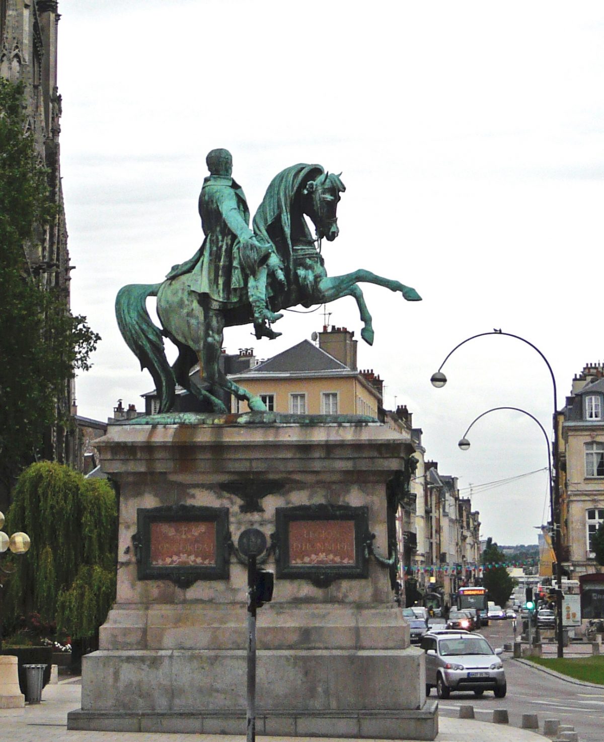 Equestrian statue of Napoléon I in Rouen France