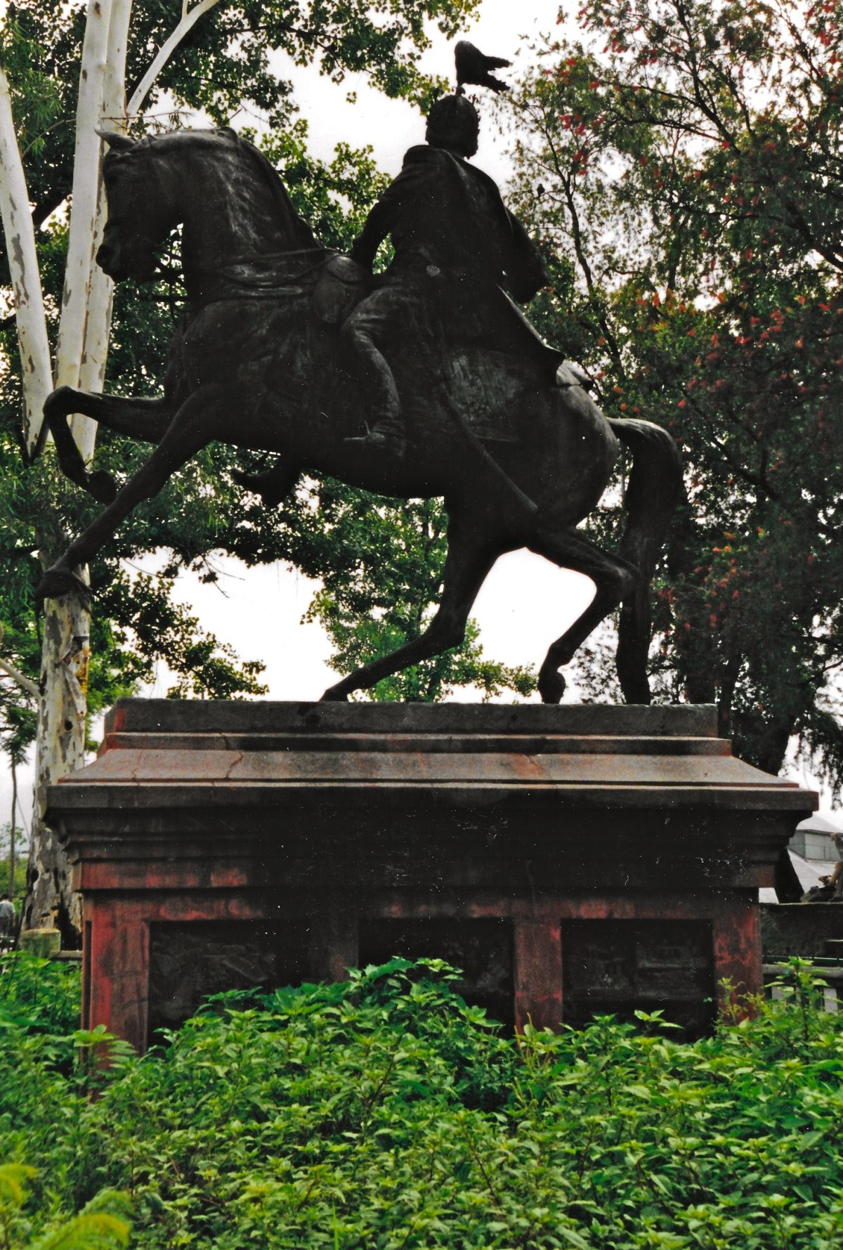 Equestrian statue of Chandra Shamsher in Kathmandu Nepal